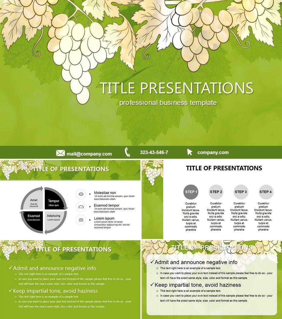 Free Grapevine PowerPoint Template: Elegant Slides
