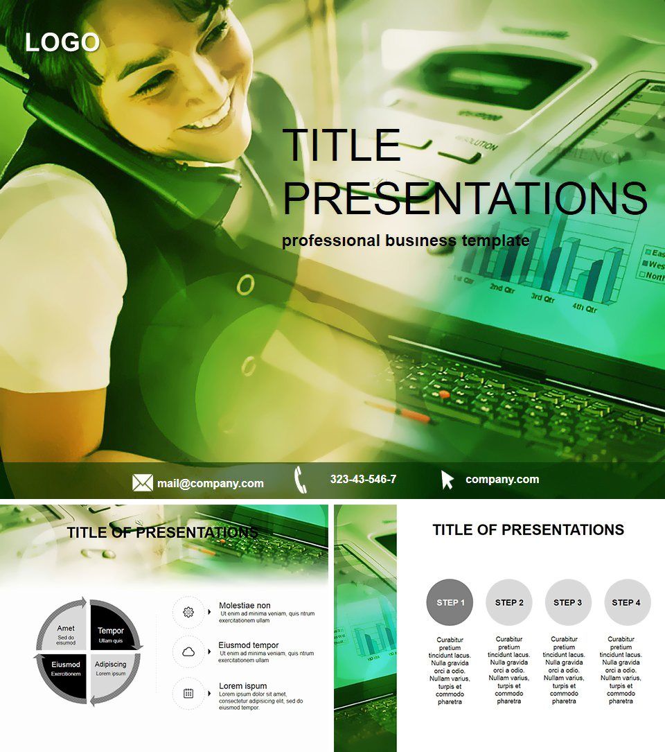 Business communication PowerPoint Template