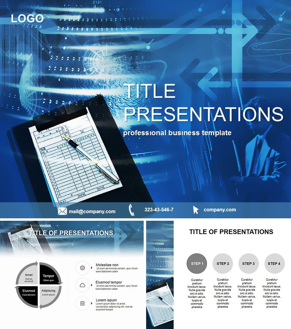Business records PowerPoint Template