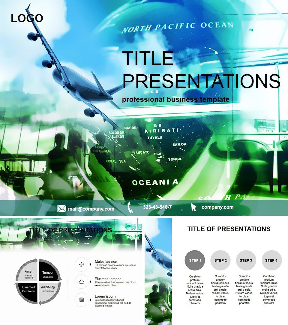 Airport Terminal Travel PowerPoint Template