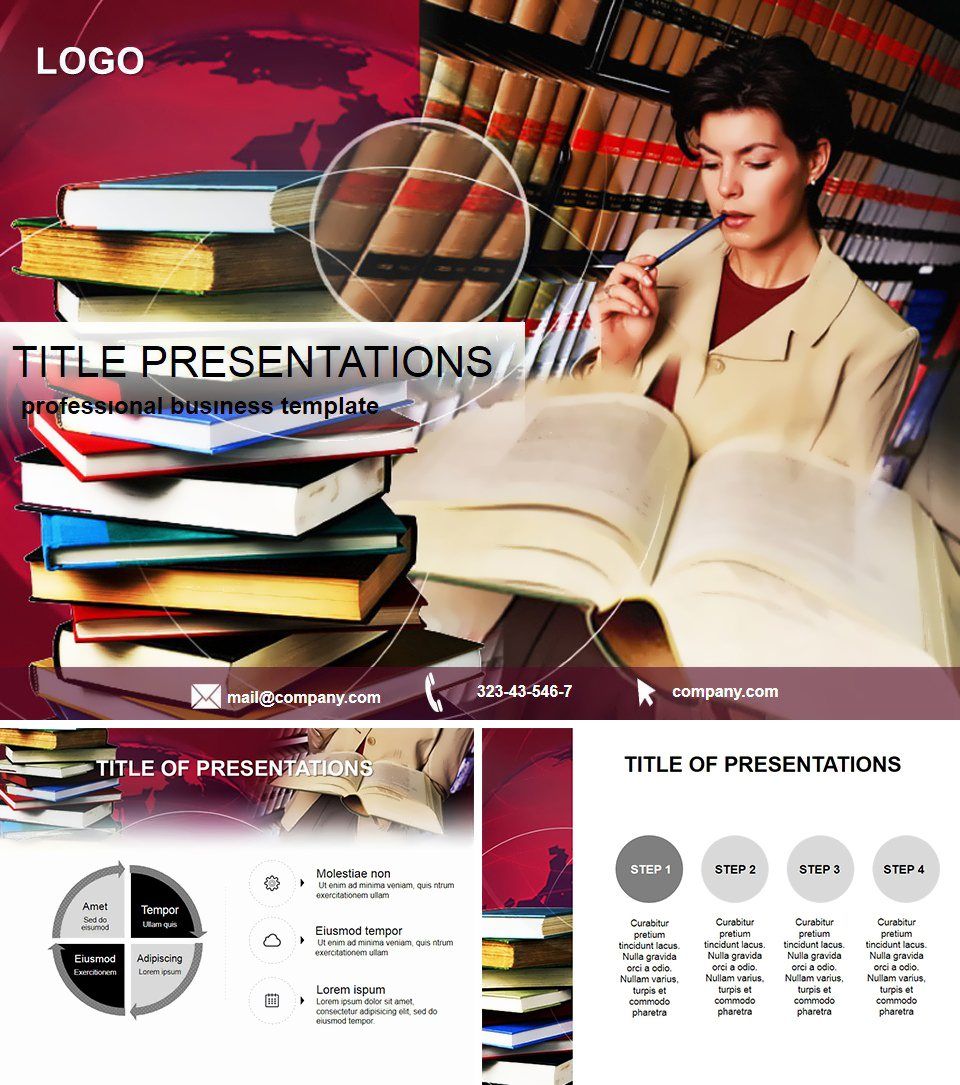 Books and Library PPT Template