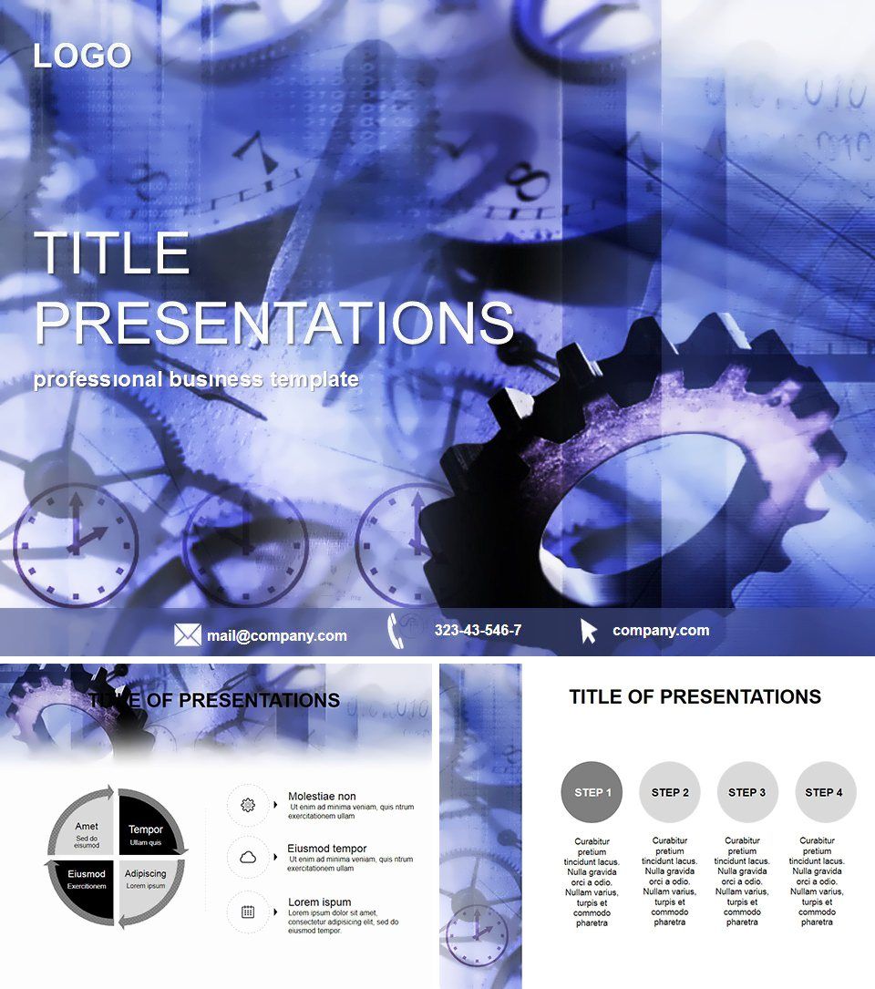 Details equipment PowerPoint Template