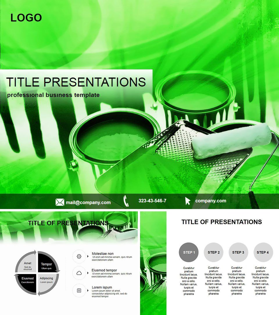 Paints PowerPoint template