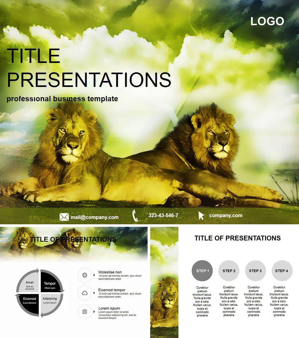 Lions PowerPoint templates