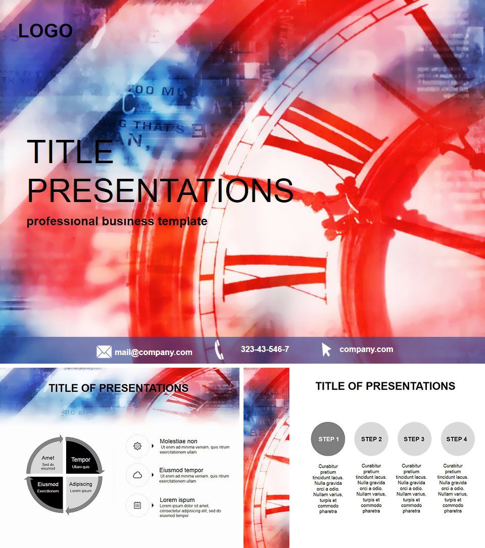 GMT Time Zone PowerPoint Template
