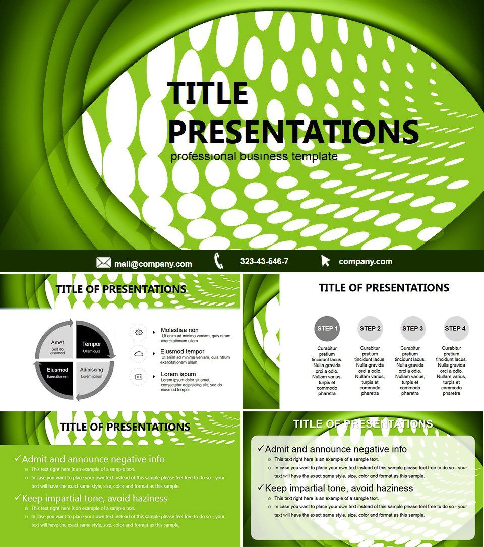 Business Emphasis PowerPoint Template - Professional Presentation Themes