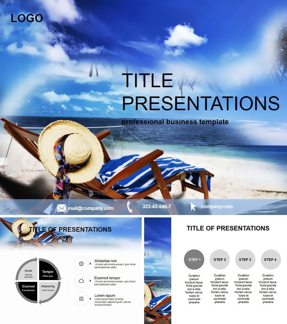 Beach Vacation PowerPoint Template Guide