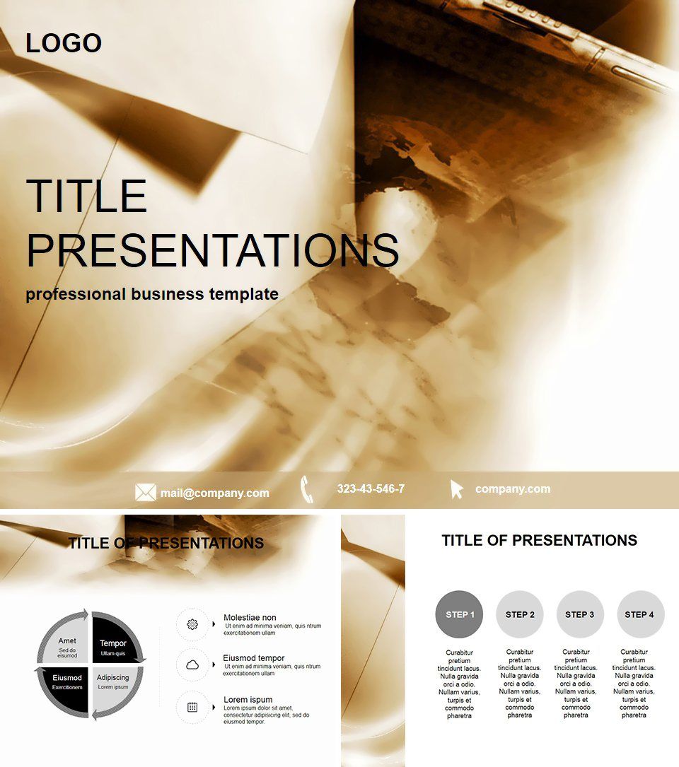 Stunning E-mail Services PowerPoint Templates