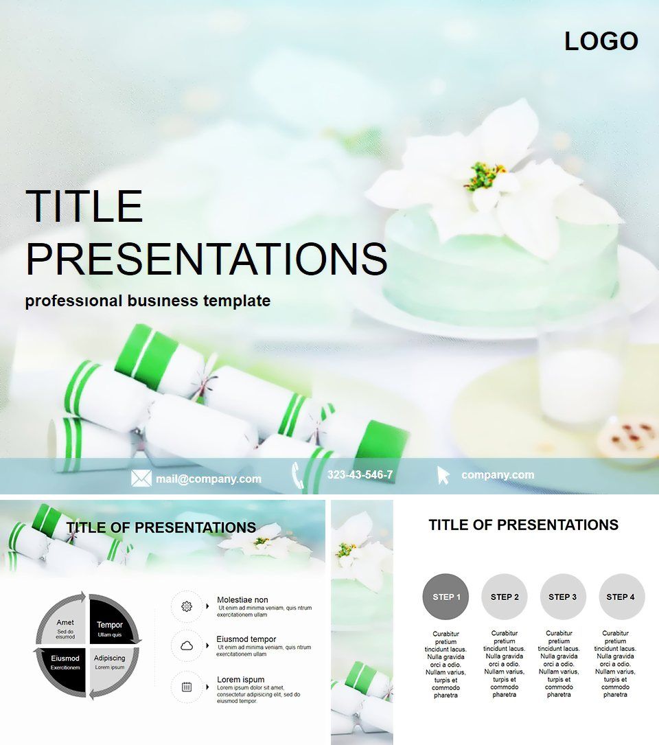 Birthday Cake Celebration PPT Template