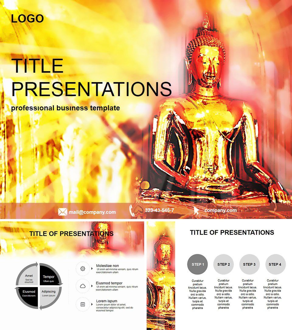 Buddha PowerPoint Template Presentation