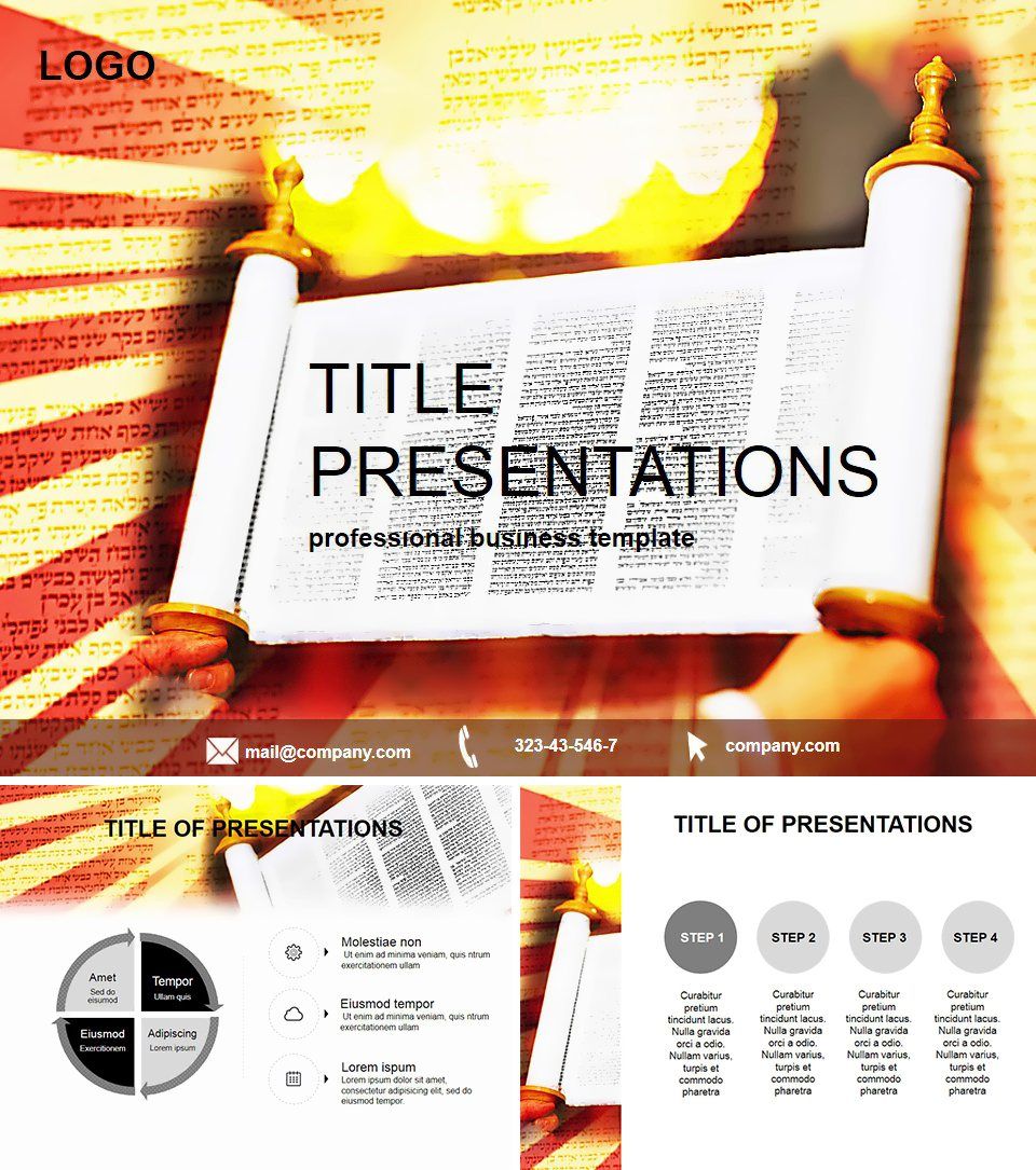 Torah PowerPoint Template: Presentation