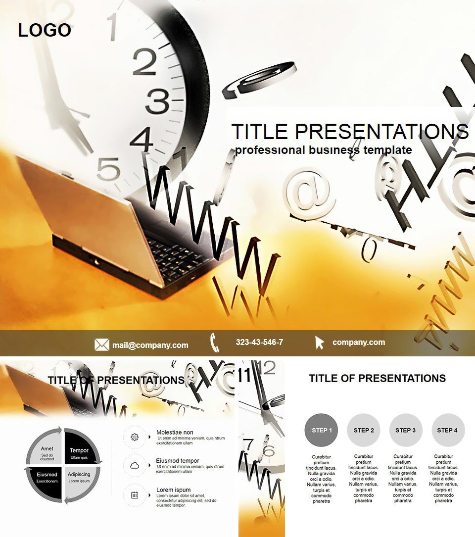 Computer and Information Technology PowerPoint Template