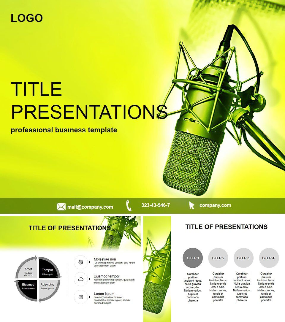 Radio shows PowerPoint template