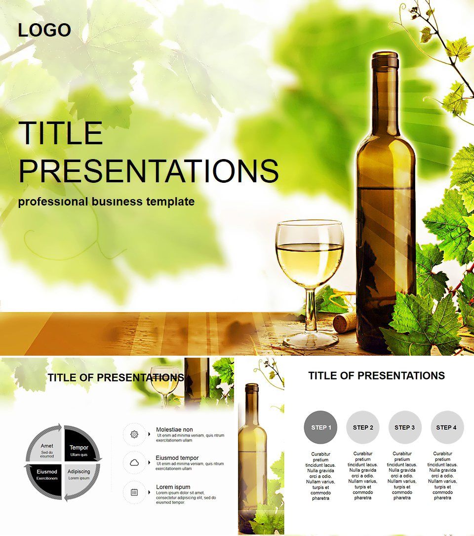 Wine Tasting PowerPoint Template - Professional Presentation | Download