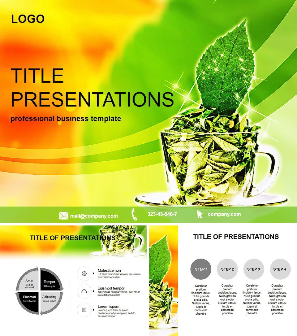 Tea sorts and Production PowerPoint templates