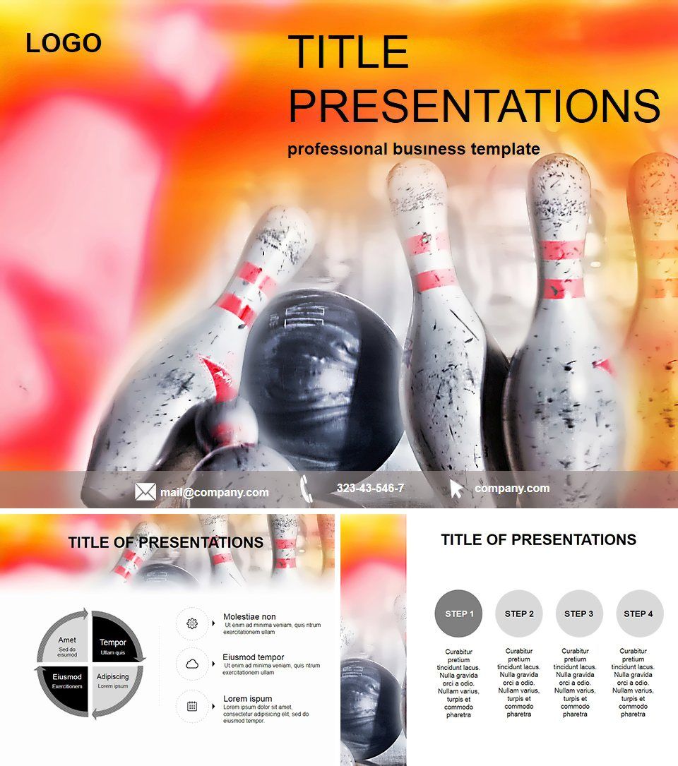 Bowling Game PowerPoint Template: Presentation