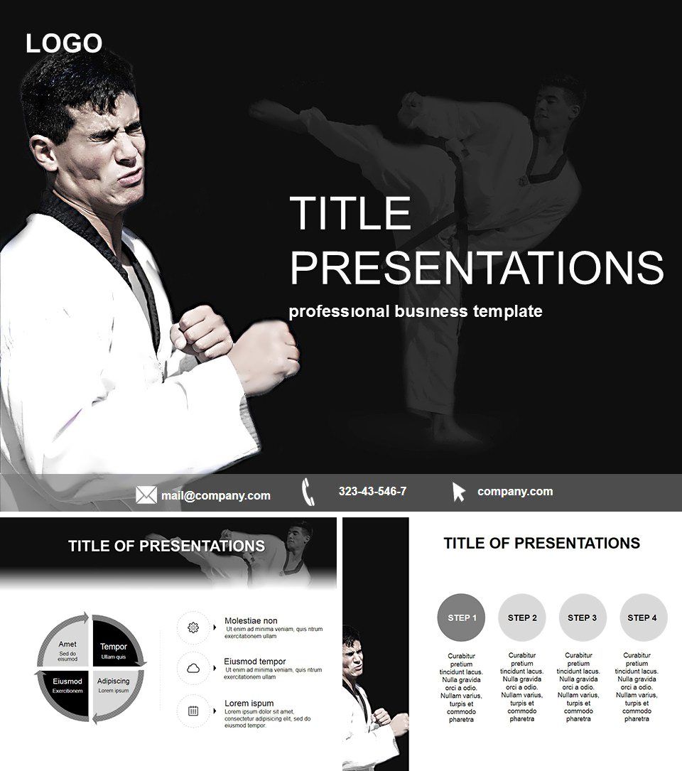 Fighting Sports PPT Template