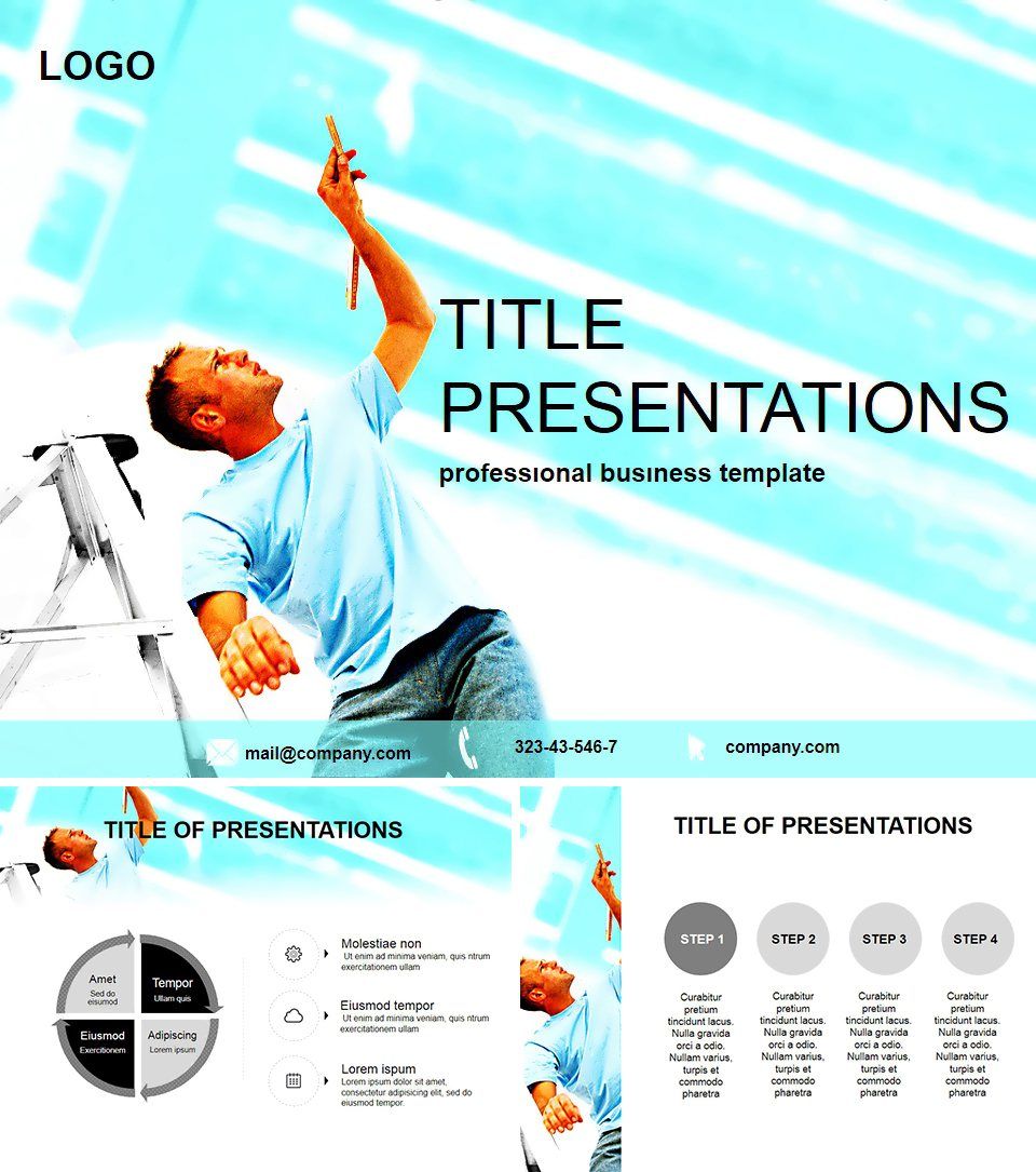 Repair Construction PowerPoint Template - Presentation