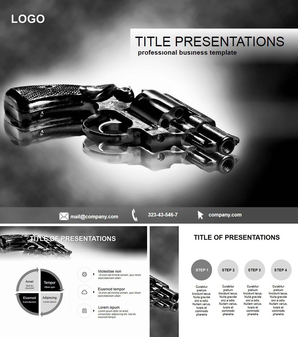 Firearms PowerPoint Template for Experts
