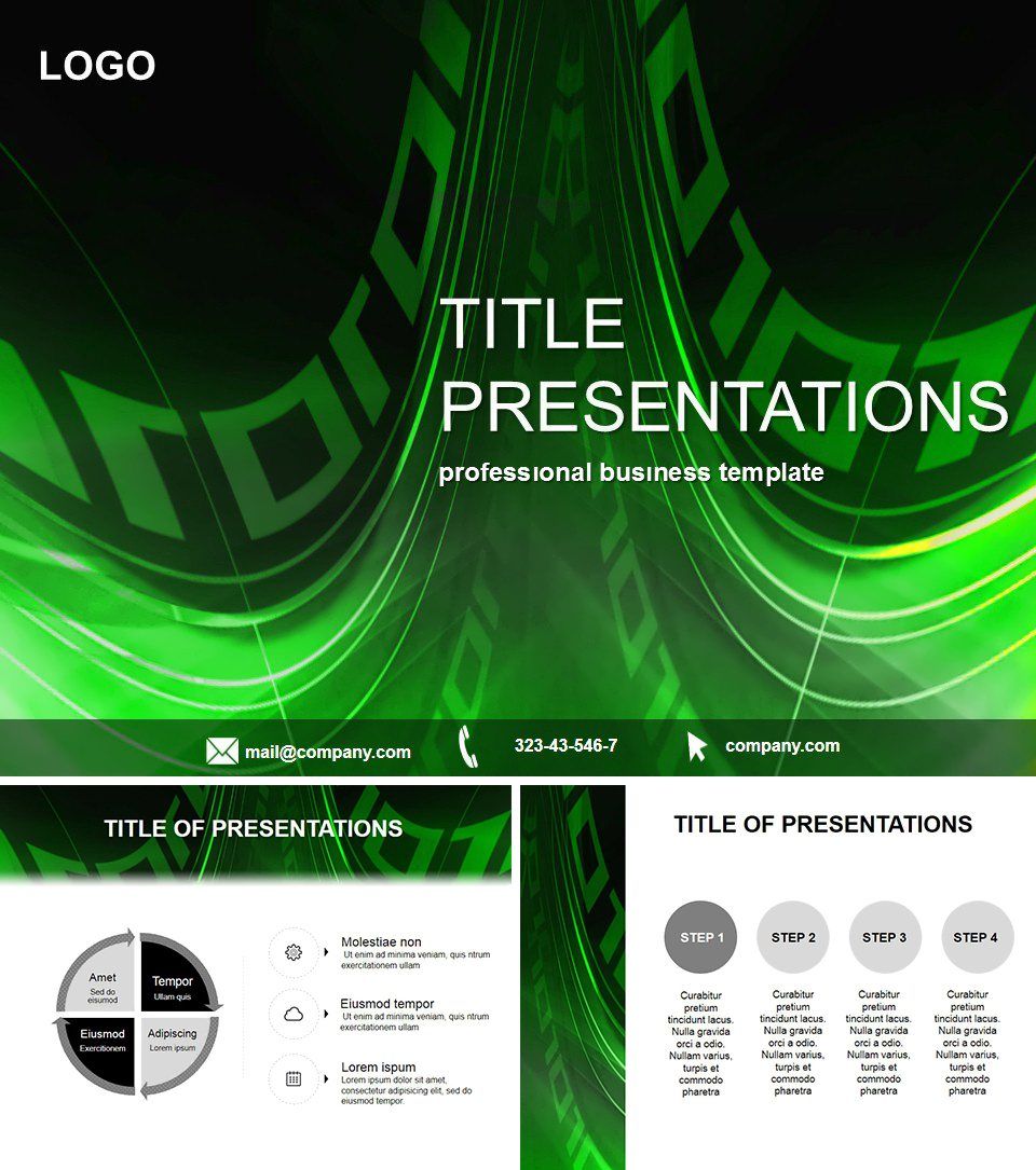 Green Light Merger PowerPoint templates