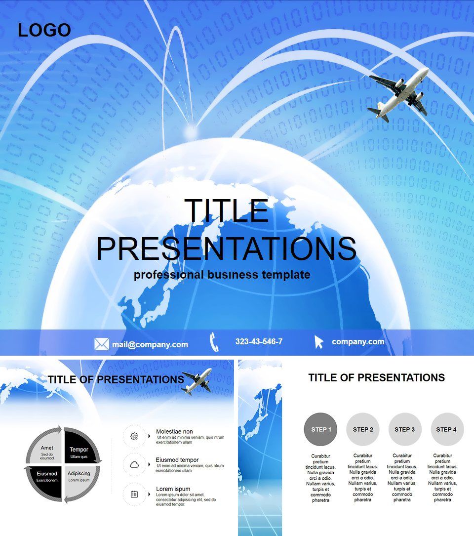 Flights PowerPoint template