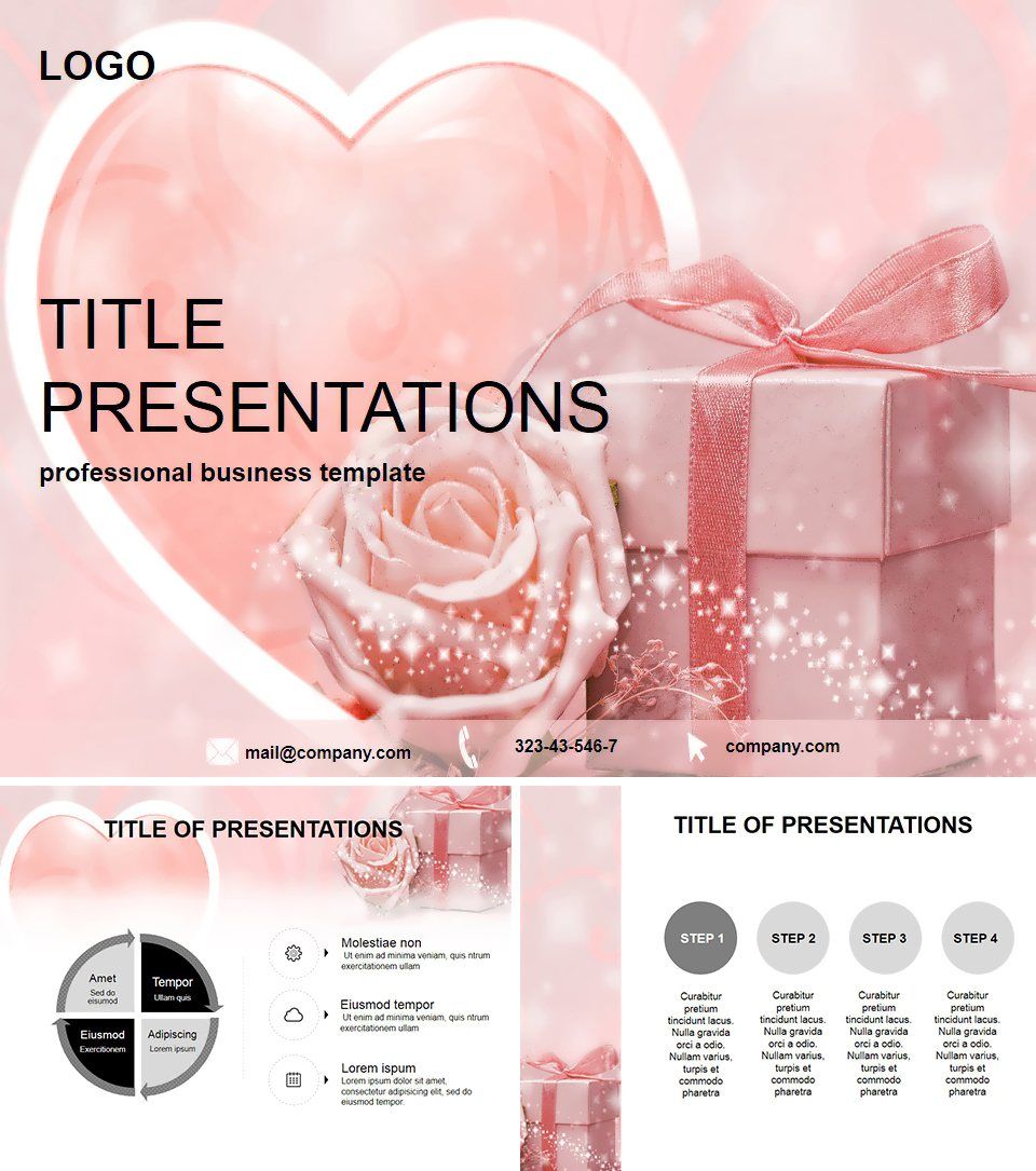 Gift Heart PowerPoint: Heartfelt Gift Designs
