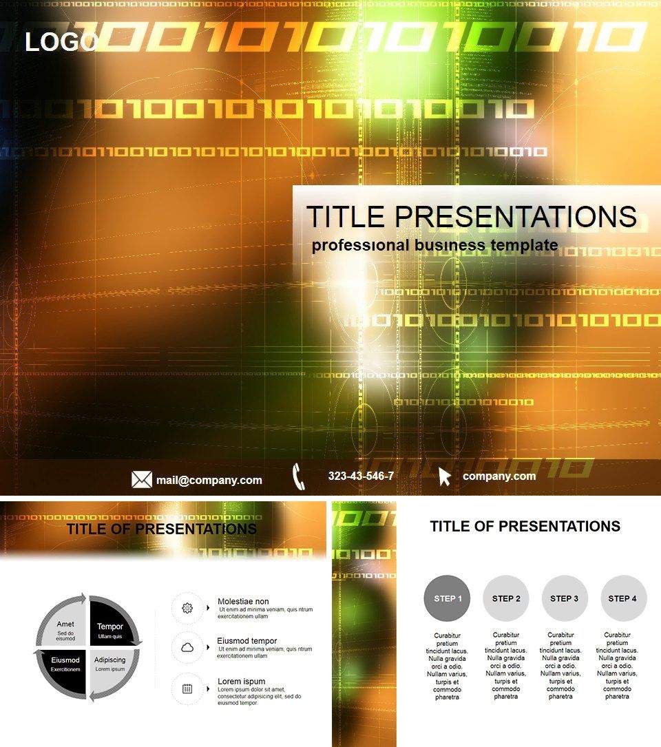 Precision Background Coding PowerPoint Template