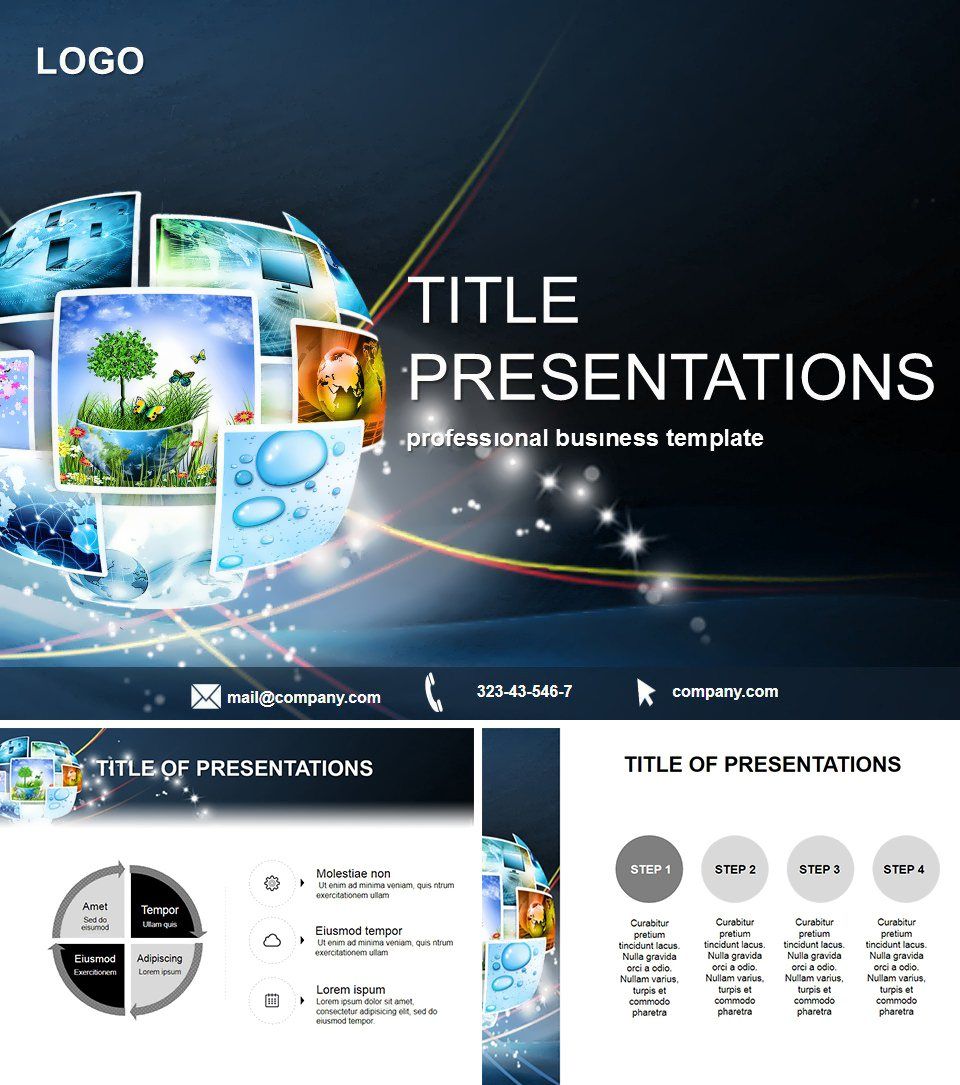 Striking Stock Photos PowerPoint Template