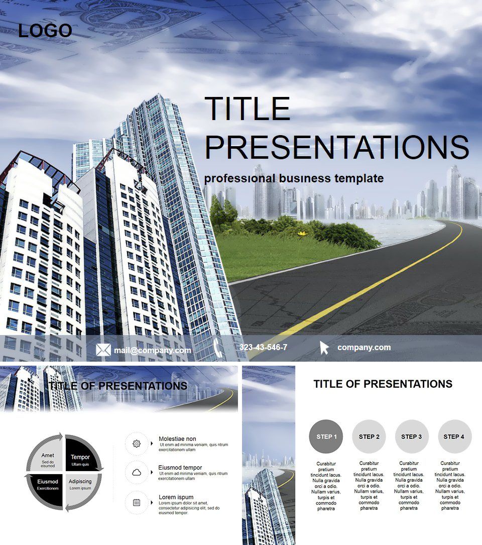 Skyscraper City PowerPoint Template