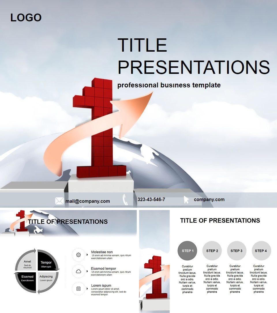 First place PowerPoint Template