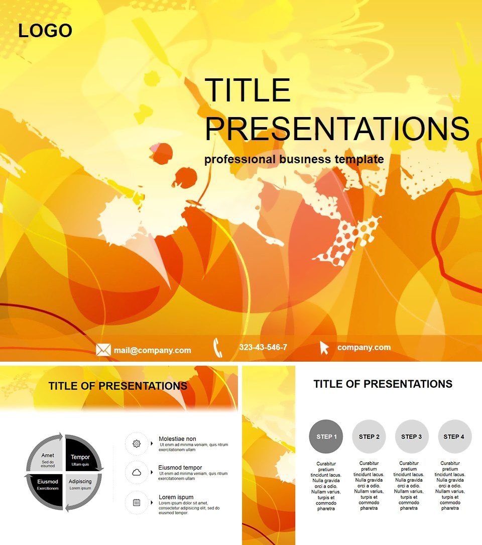 Pink Spots Vibrant PowerPoint Template