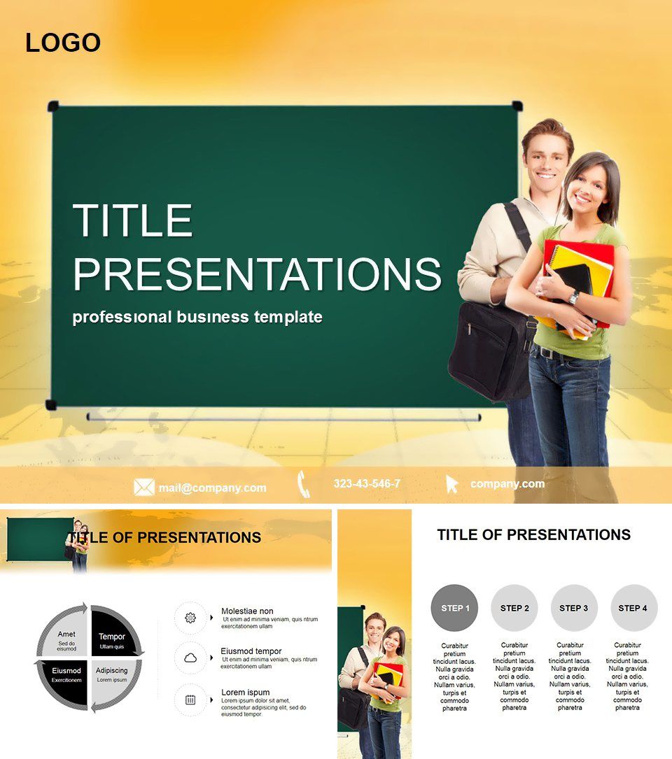 Students Education Versatile PPT Template