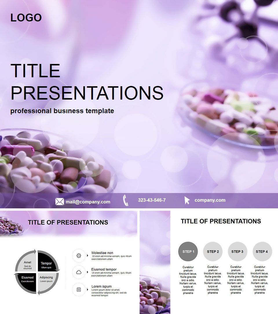 Pharmacy Tablets Sales PowerPoint Template