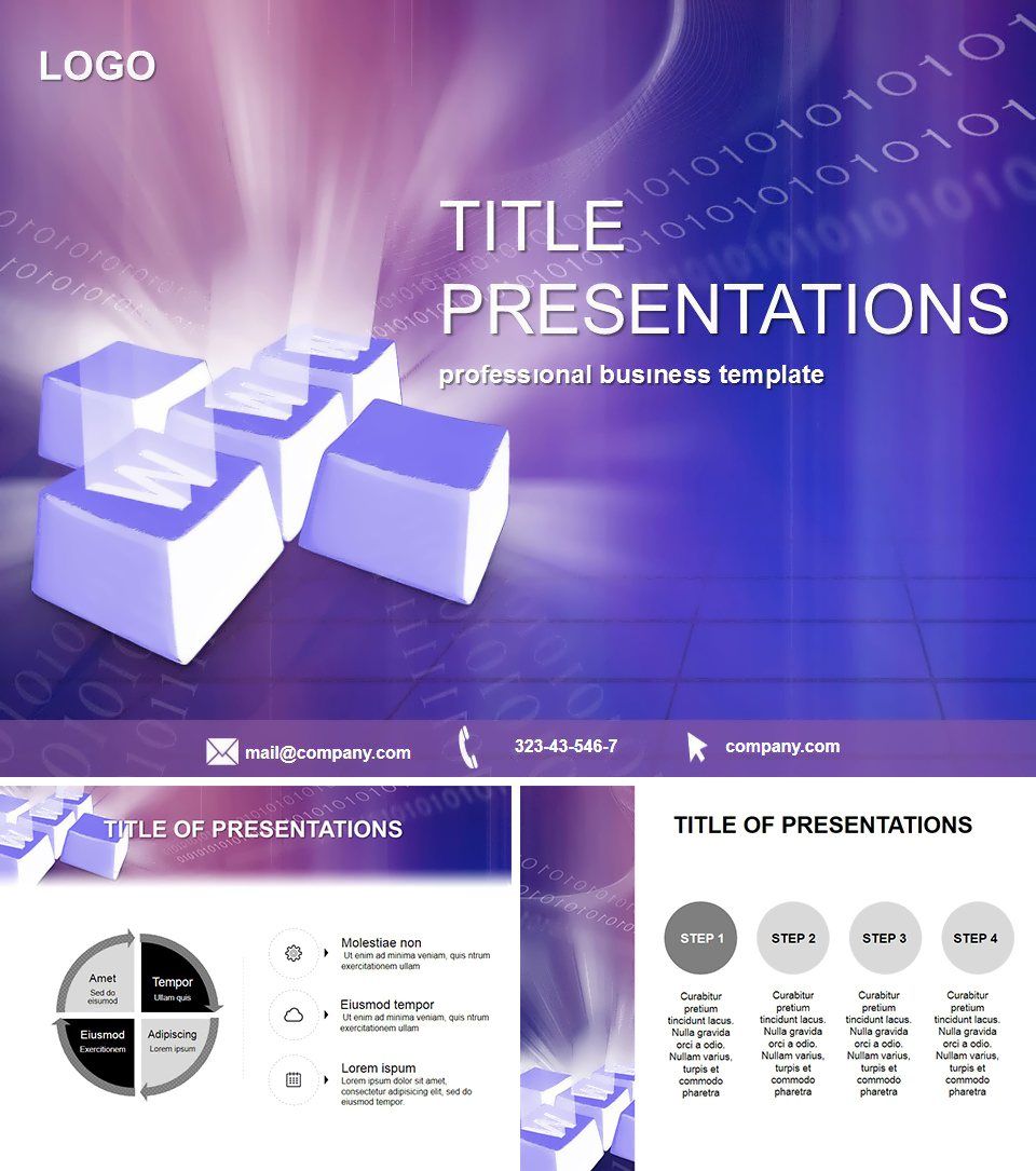 Keyboard and Web PowerPoint templates