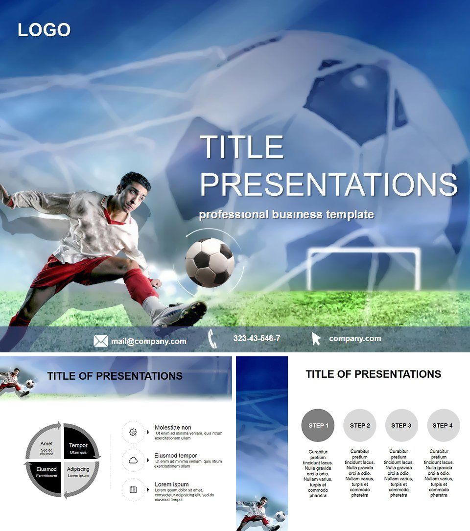 Football: Kick the Ball PowerPoint template