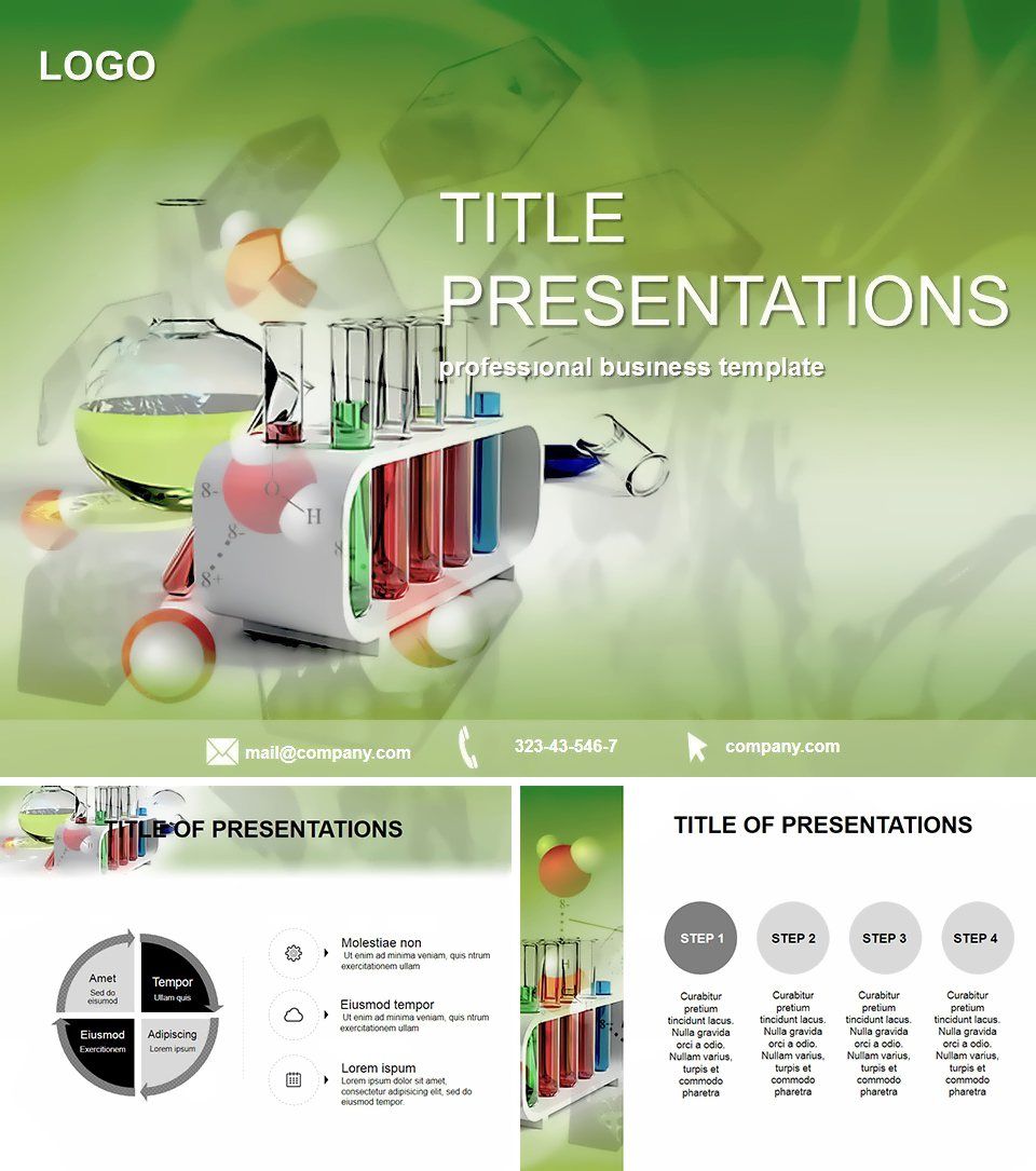Chemical Analysis PowerPoint Template for Scientists