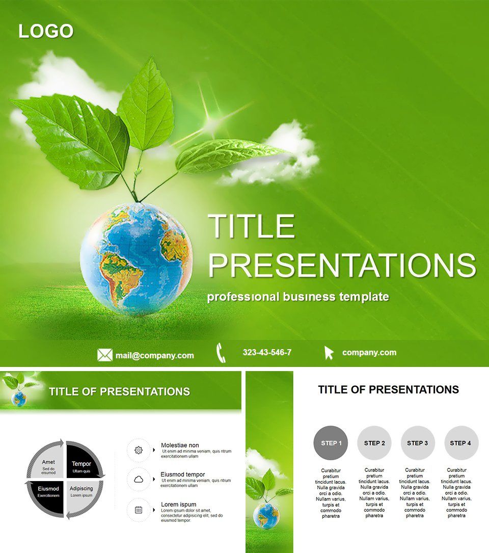 Eco Earth PowerPoint Template: Green Your Slides