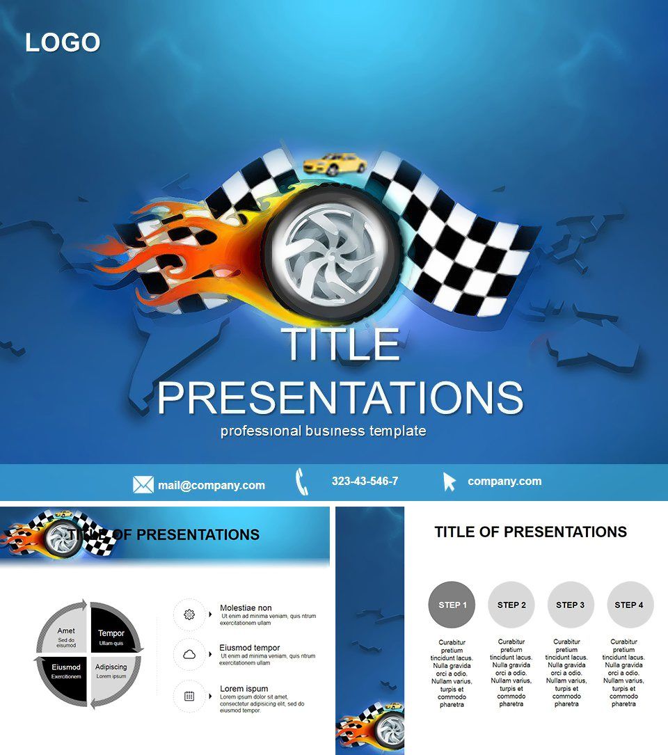 Start of the Race PowerPoint Templates