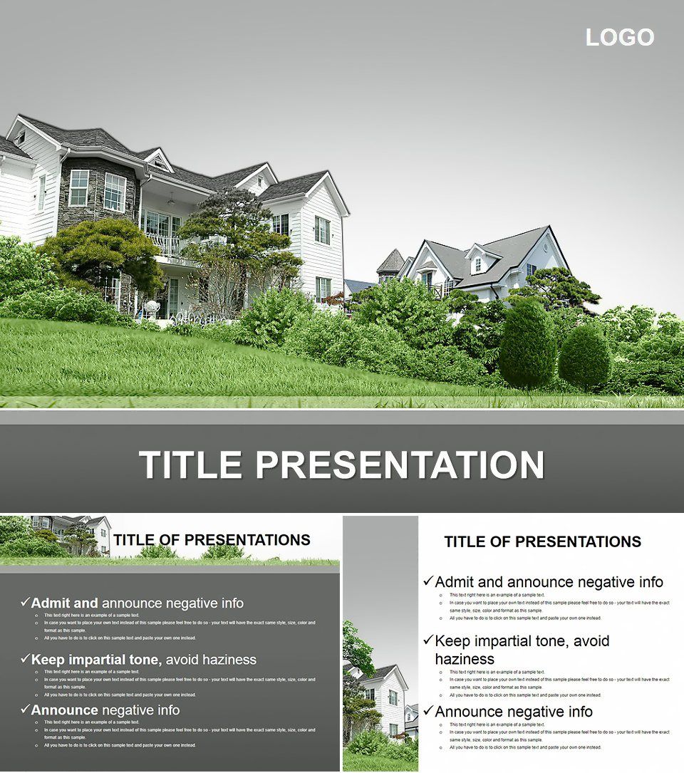 Rental House PowerPoint Template Presentation
