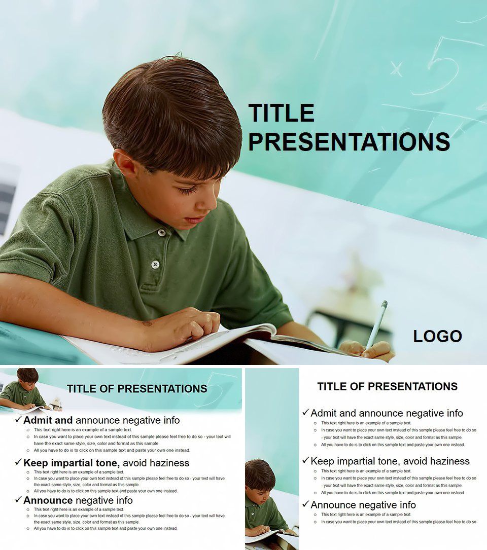 School Attendance PPT Template for Kids: Fun 28 Slides