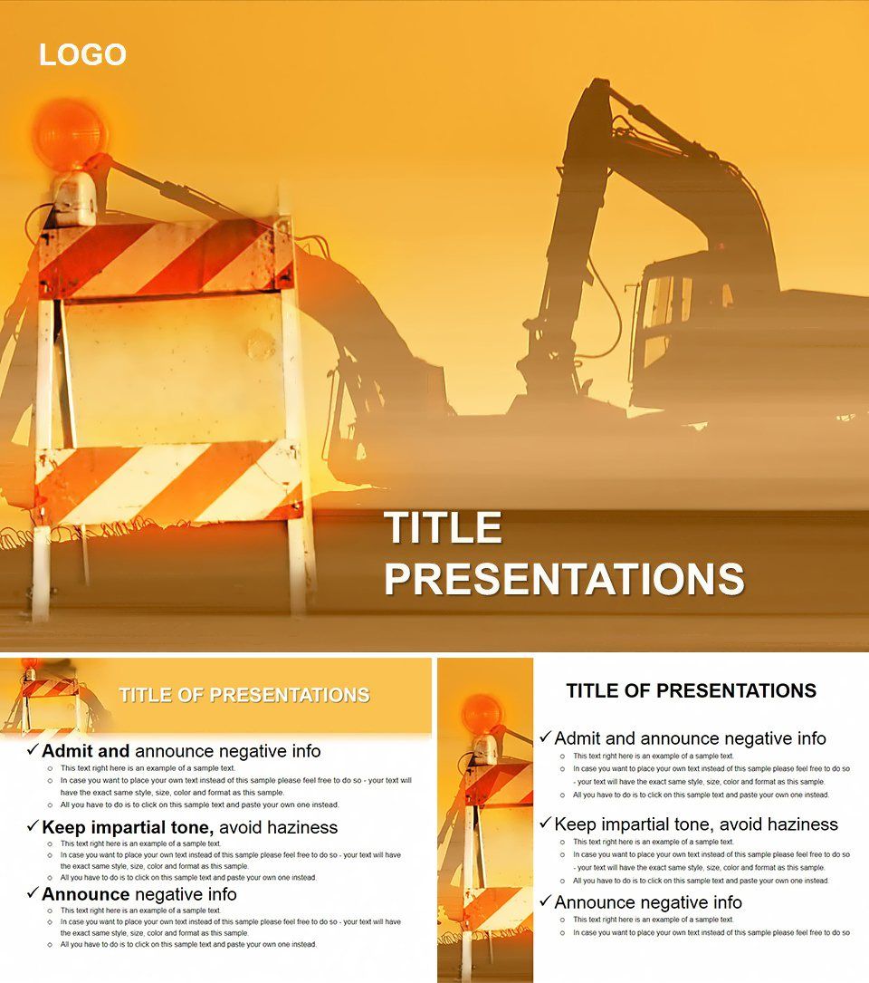 Engineering Communications PPT Template - Network Installs