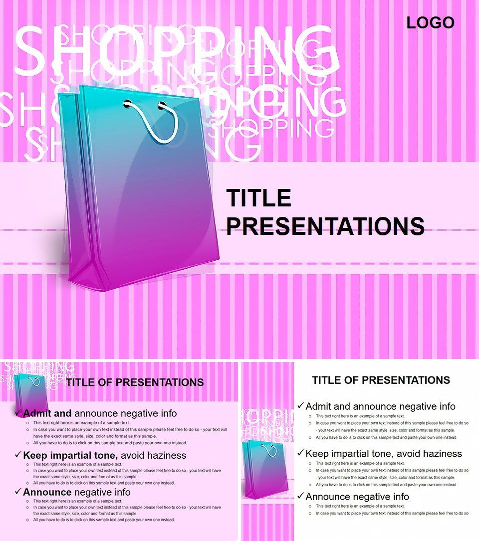 Shopping PowerPoint Template for Presentation