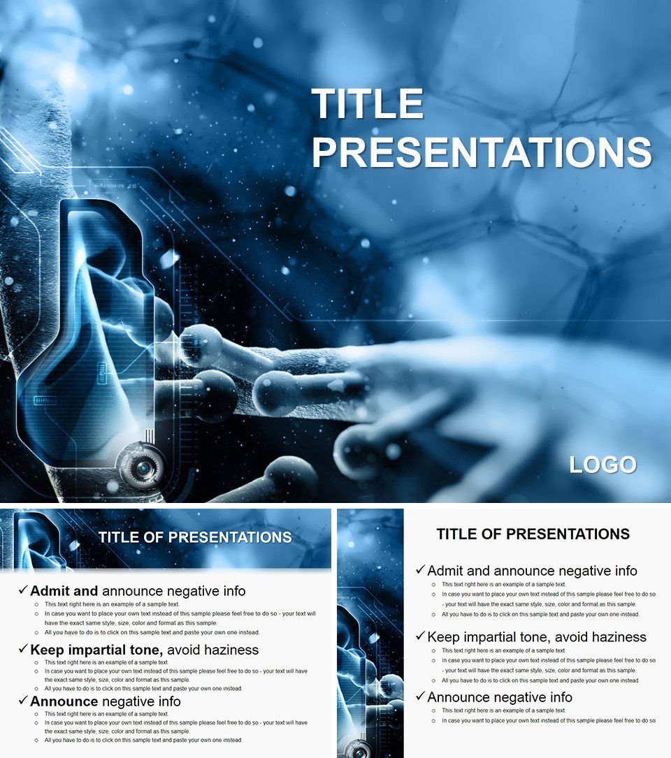 Abstract : DNA compound PowerPoint Templates