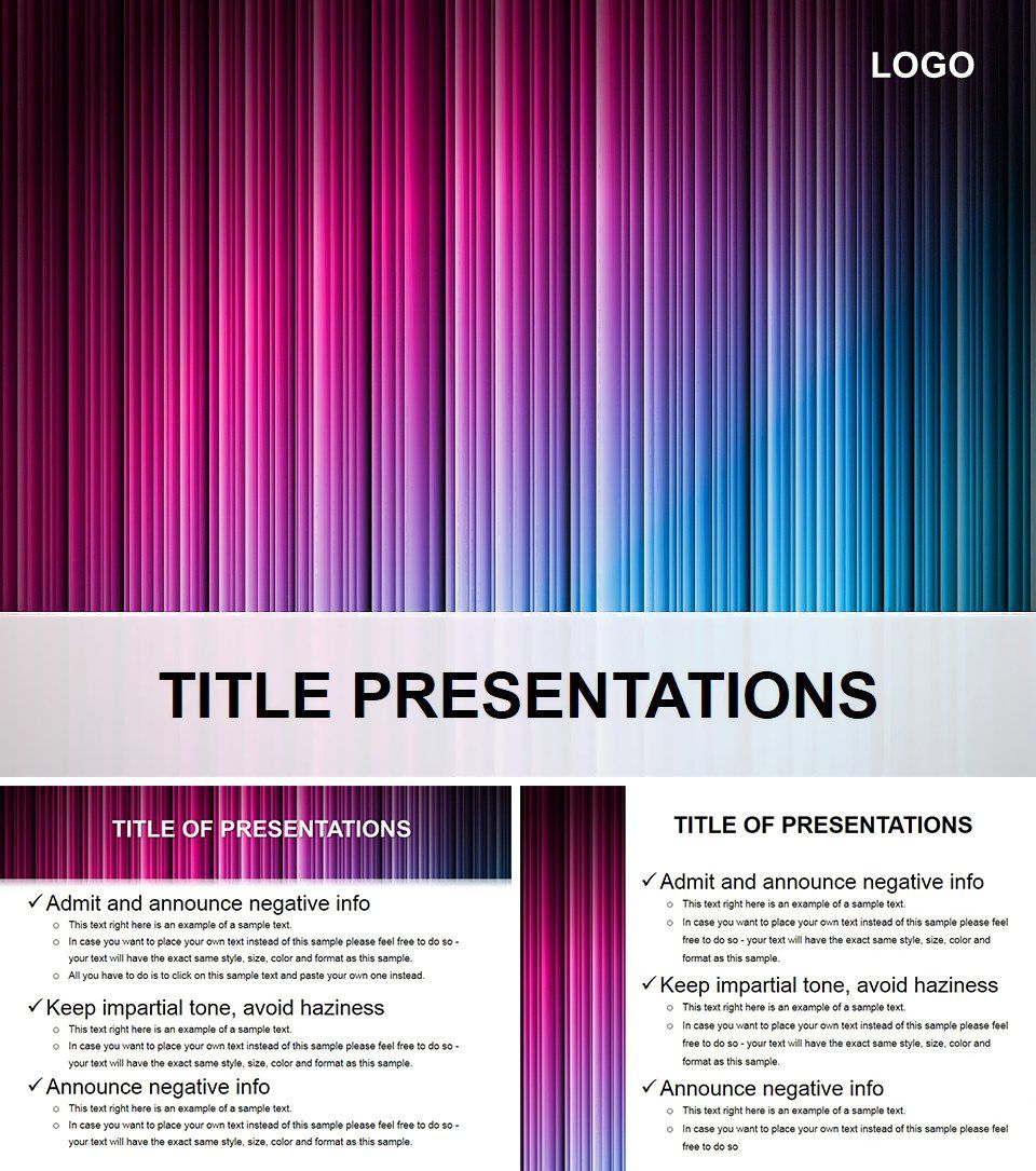 Abstract Rainbow Fiction Background PowerPoint Templates