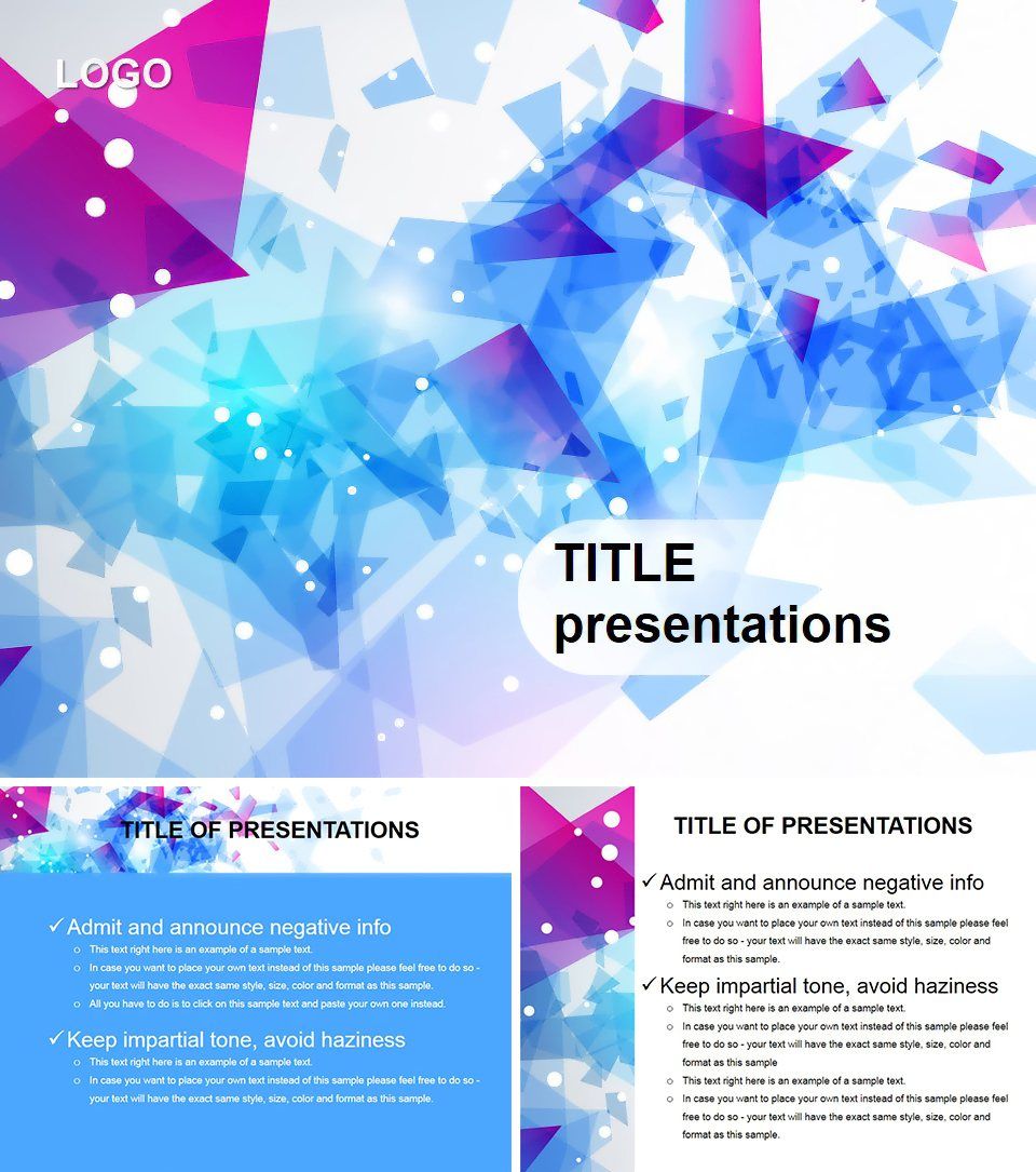 Abstract : Colorful Plastic PowerPoint templates