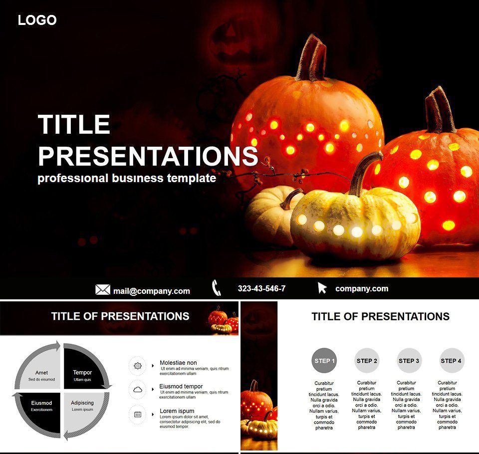Halloween Pumpkin PowerPoint Template Download