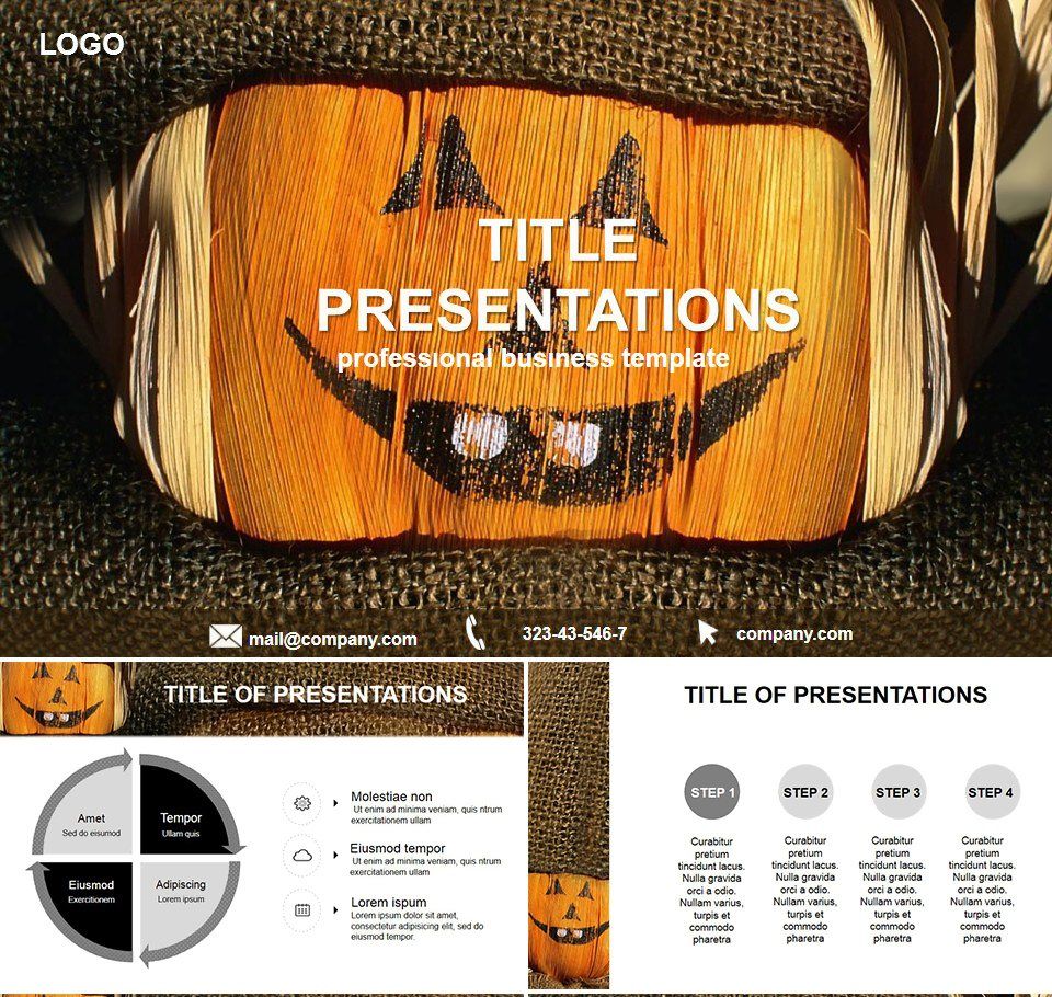 Pumpkin Smiles PowerPoint Template - Download Free Pumpkin Smiles PowerPoint Template - Download Free