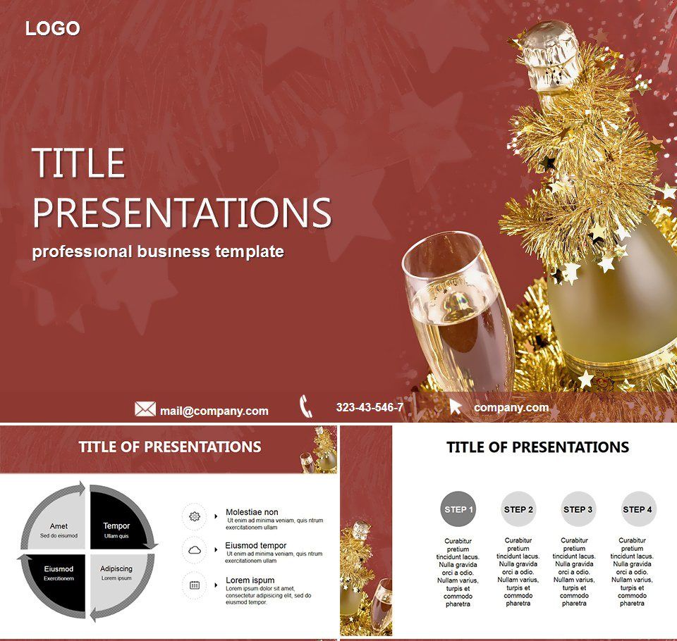 Happy Holiday PowerPoint templates