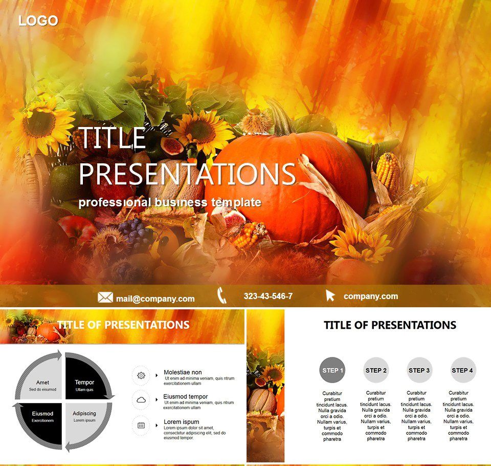 Autumn Holiday PowerPoint templates | ImagineLayout.com