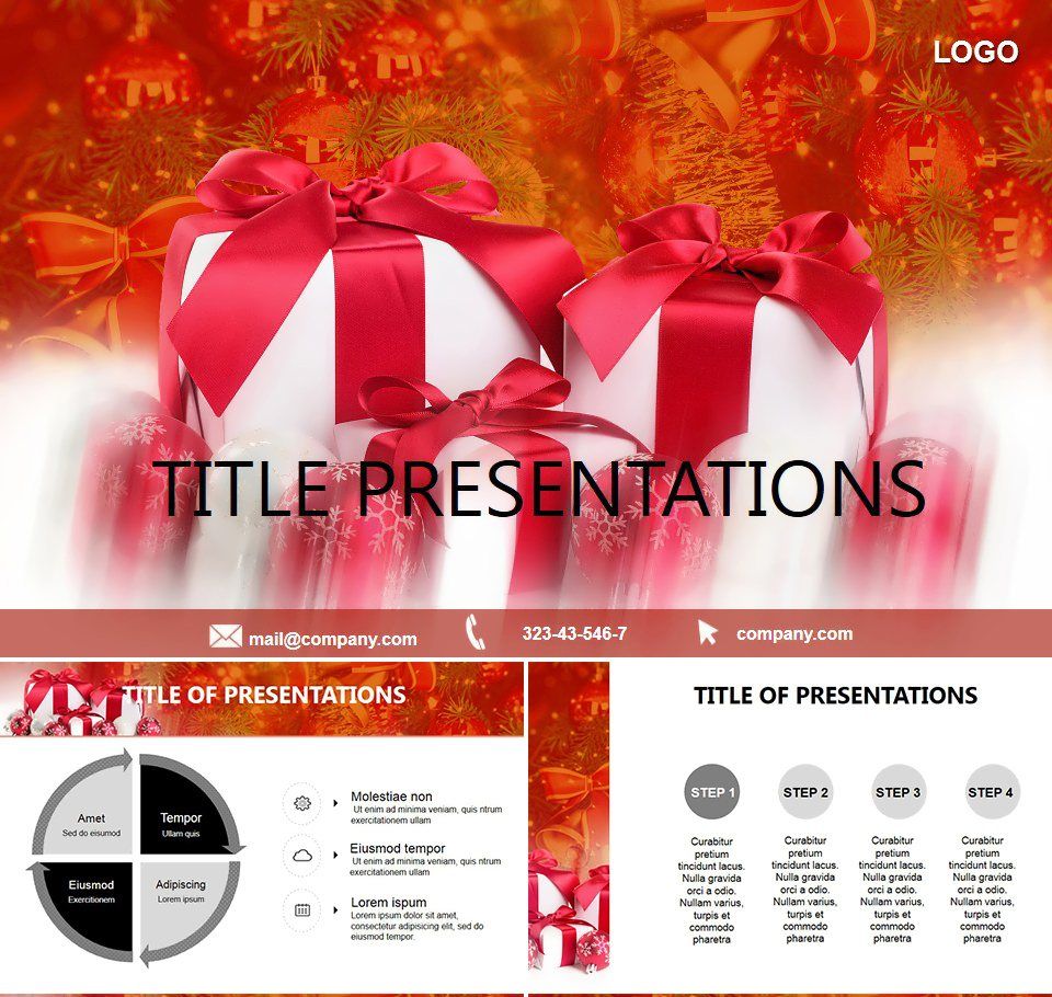 Family Gift PowerPoint Templates: Festive Surprises